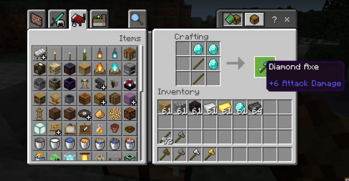 How To Make An Axe In Minecraft (Complete Guide) - GamingINI