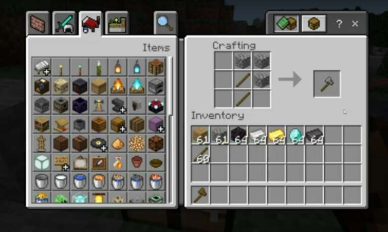 How To Make An Axe In Minecraft (Complete Guide) - GamingINI