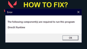 How to Fix DirectX Runtime Error in Valorant ? Full Guide - GamingINI
