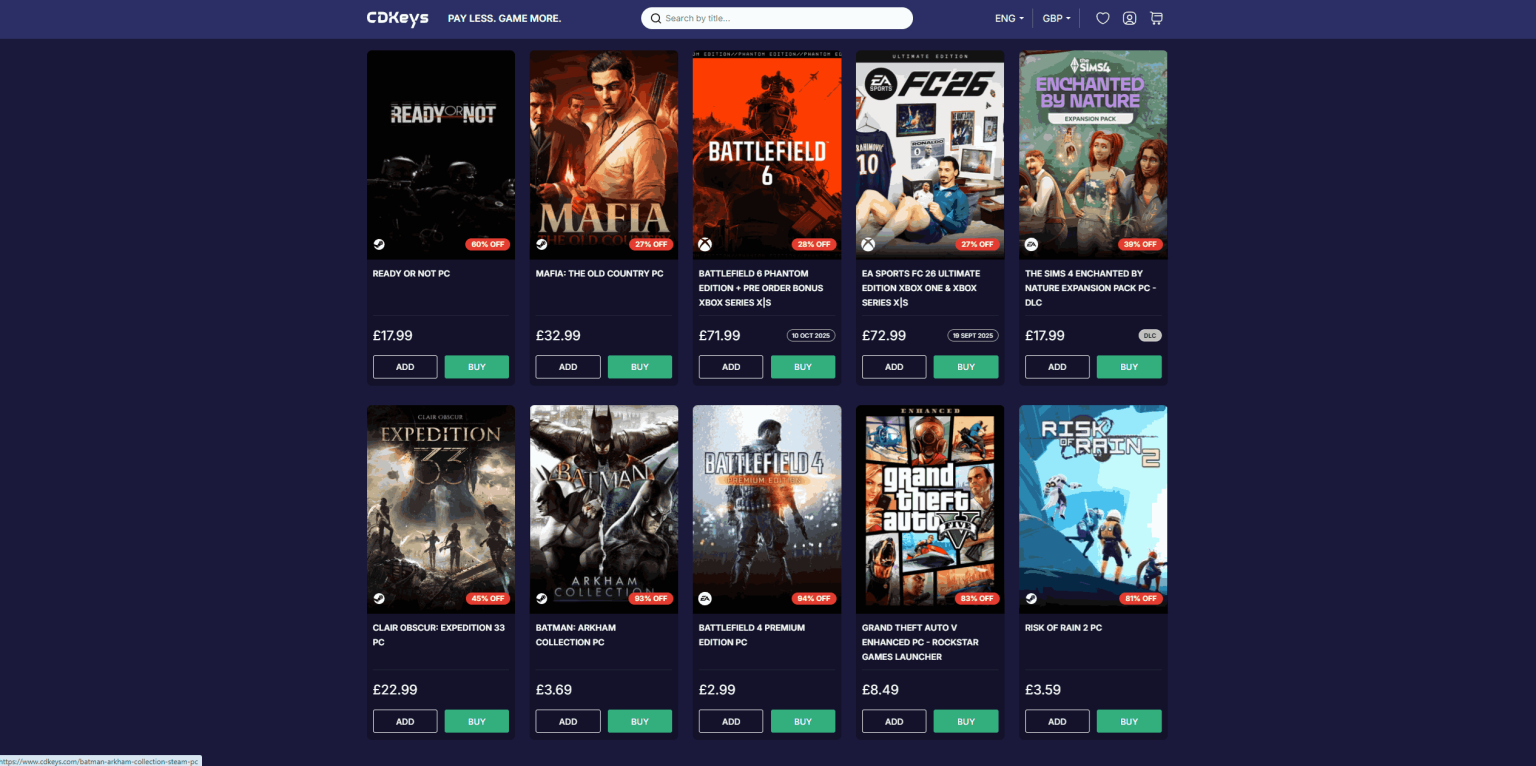 CDKeys Discount Codes – Gamer’s Guide to Best Deals (2025)